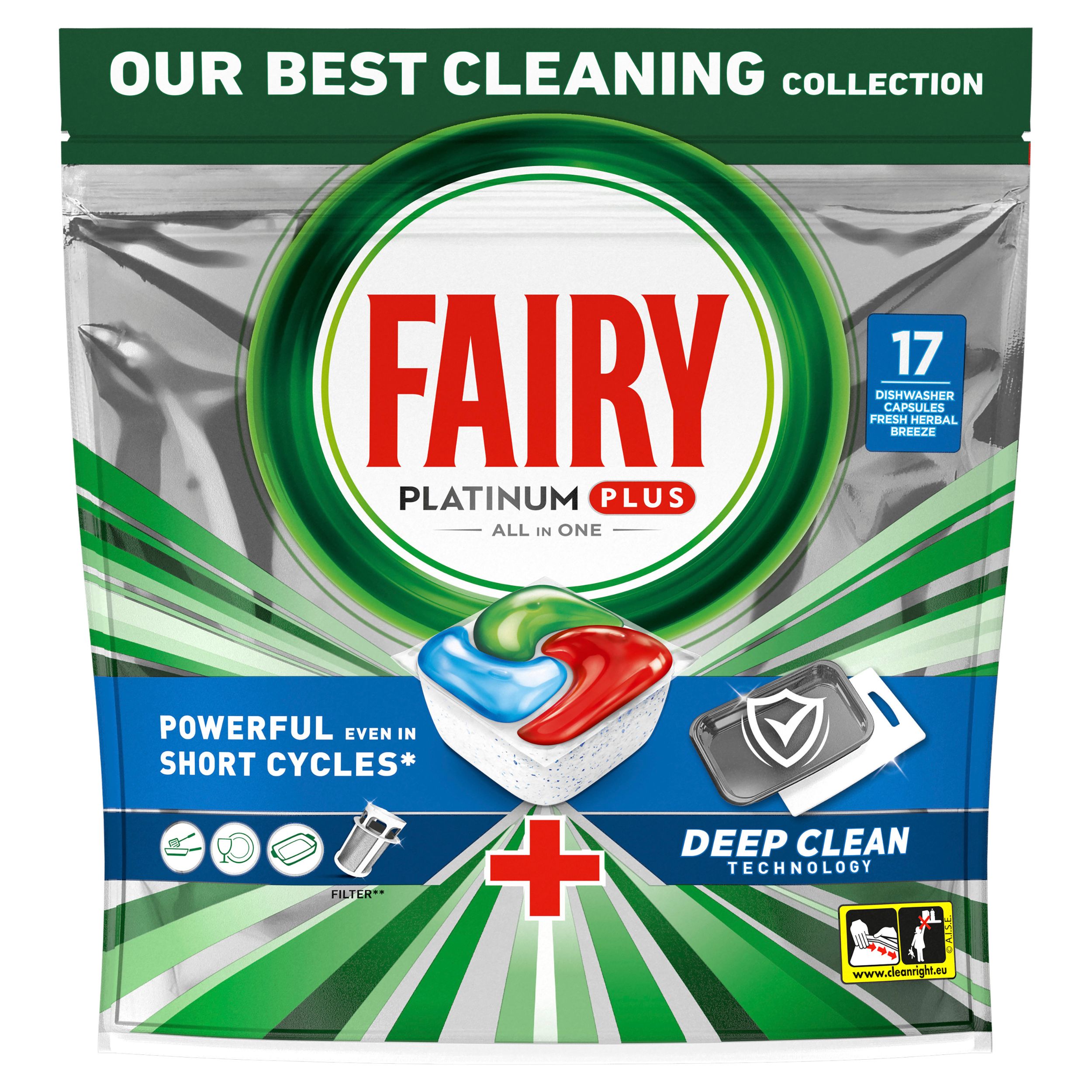 FAIRY DISHWASHER PLATINUM PLUS BLUE X17 – Ta' Ganza