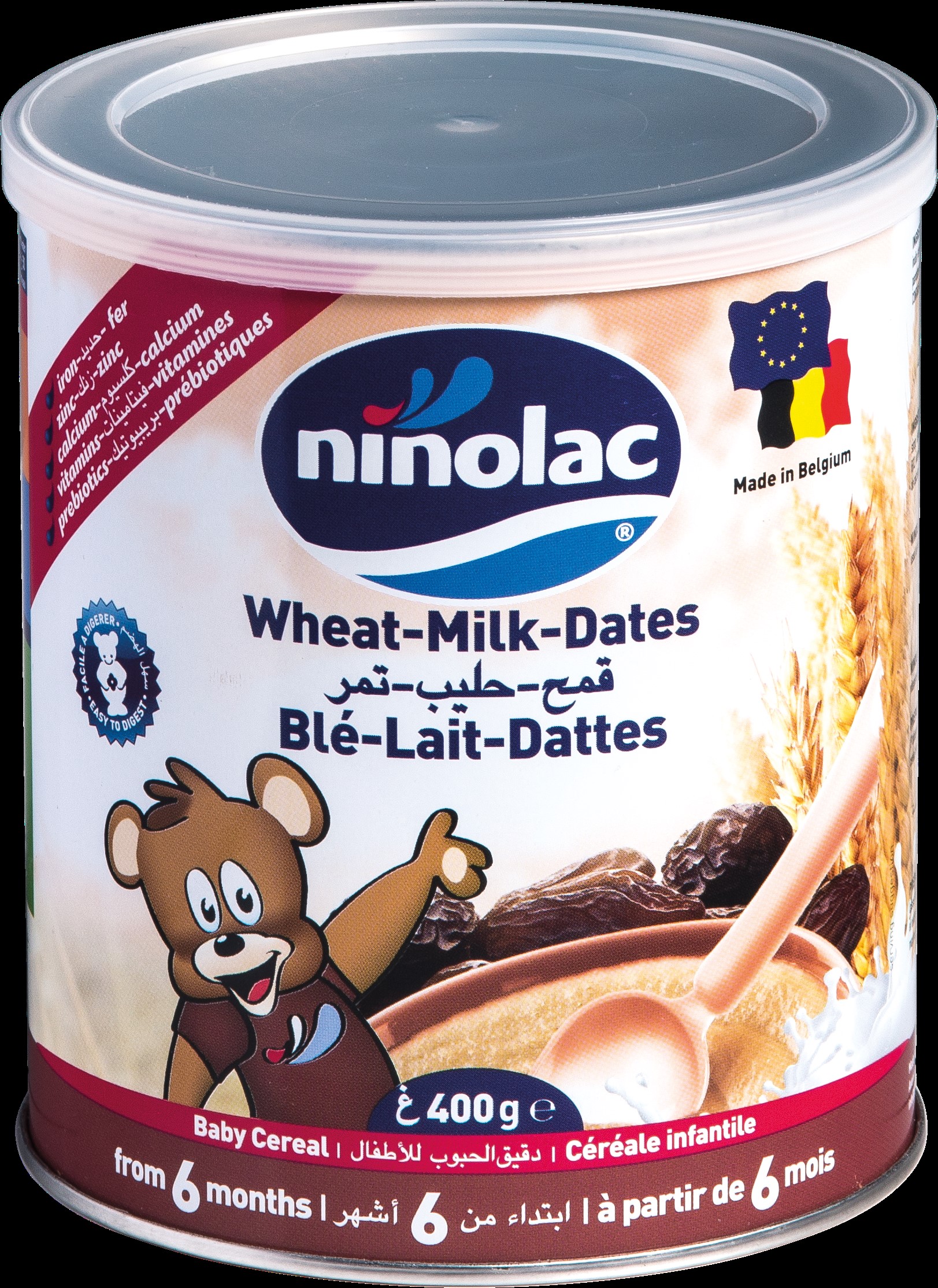 NINOLAC WHEAT MILK DATES TIN 400GR – Ta' Ganza