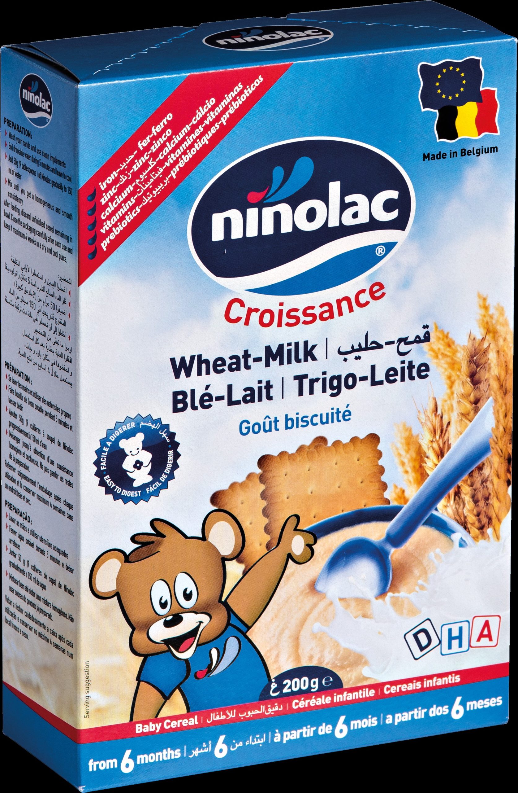 NINOLAC WHEAT MILK BIB 200GR – Ta' Ganza