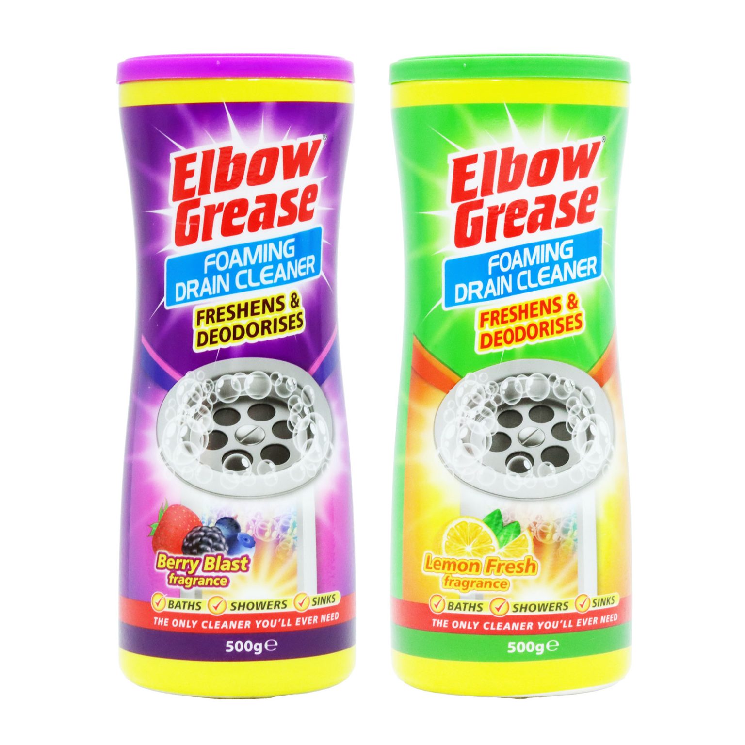 ELBOW GREASE DRAIN FOAM DOUBLE ACTION BERRY – Ta' Ganza